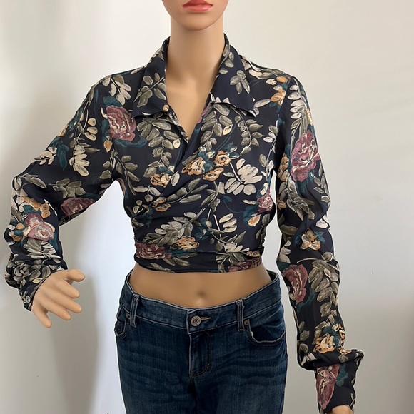 Trilogy Rampage Clothing | Tops | Vintage Trilogy Rampage Floral Wrap ...